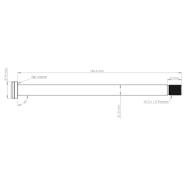 Burgtec Trek 184.5mm Rear Axle – everoutdoornewzealand